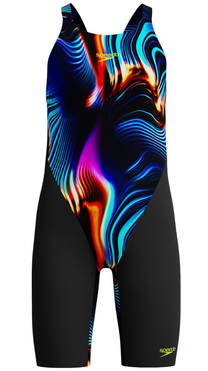 Fastskin Junior End+ Max Openback Kneeskin (Lava Blur/Black) – Speedo ...