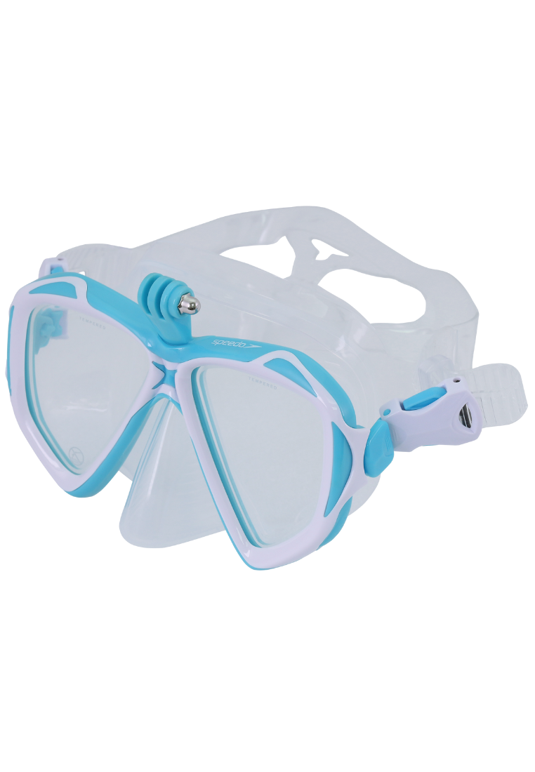 Speedo Aqua White Sport Adult Dual Lenses Combo With Camera Mount ...