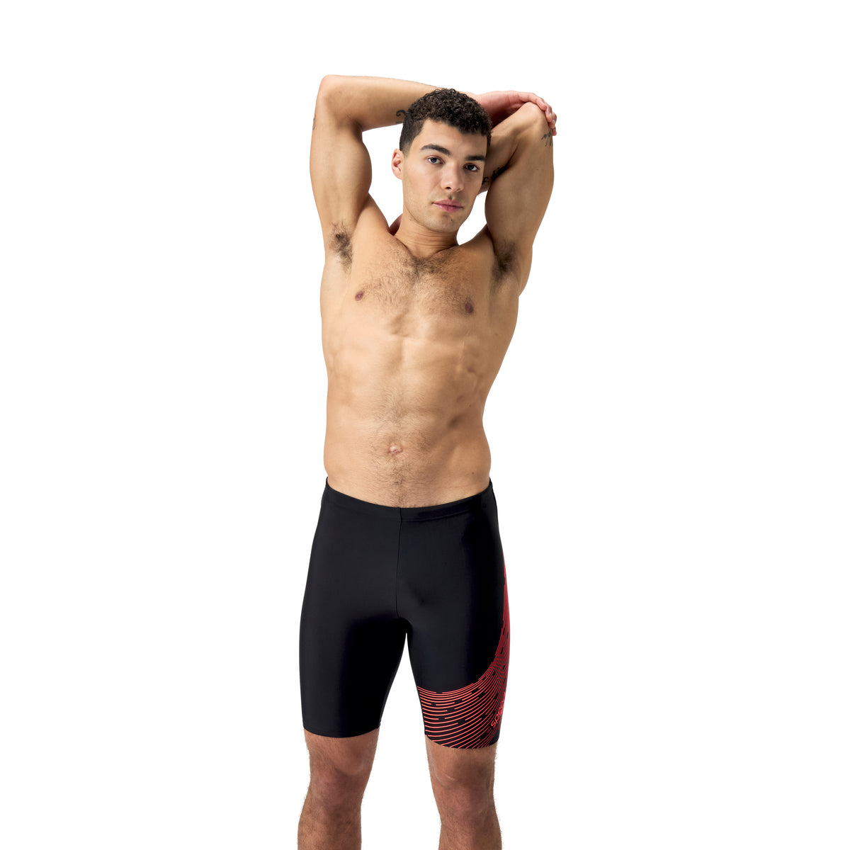 Medley Logo Jammer (Black/Siren Red) – Speedo Philippines
