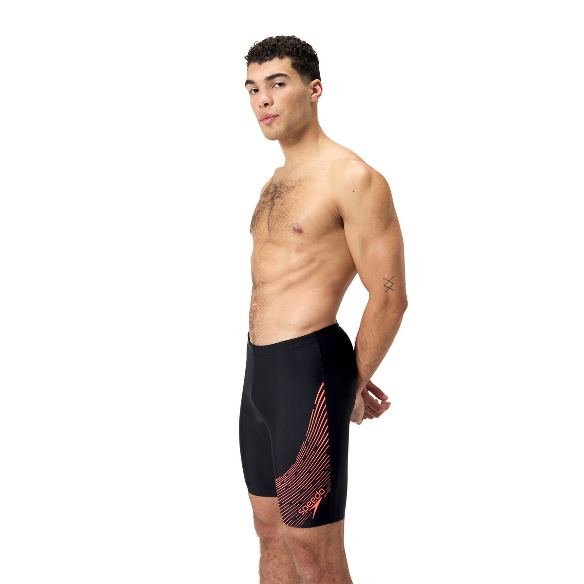 Medley Logo Jammer (Black/Siren Red) – Speedo Philippines