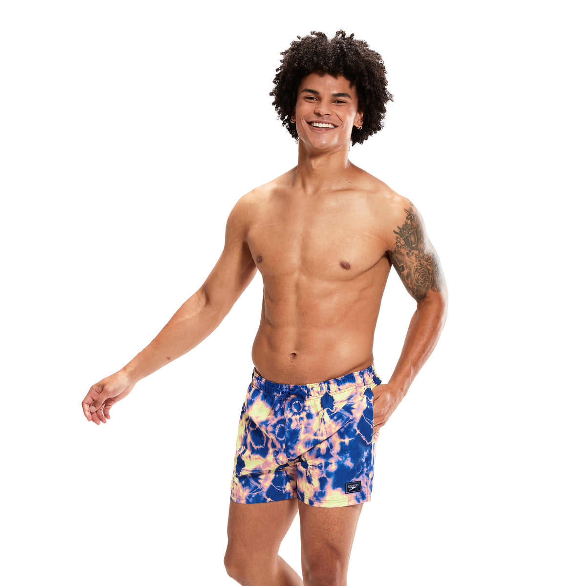 Tie Dye Ammonite Blue Digital Printed Leisure 14" Watershort – Speedo ...