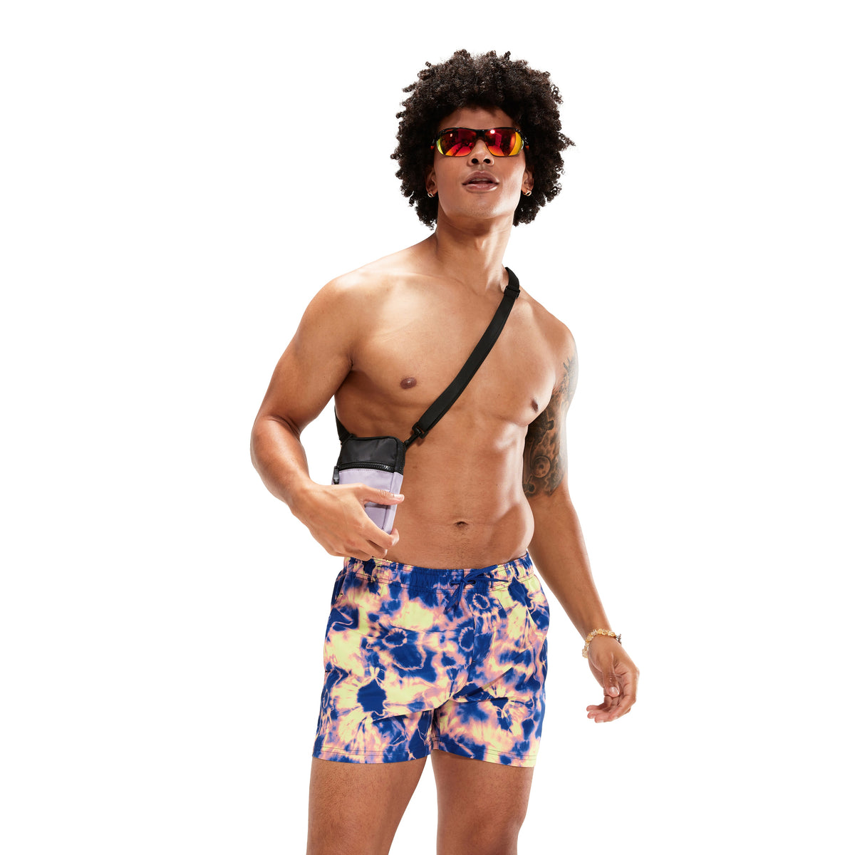 Tie Dye Ammonite Blue Digital Printed Leisure 14" Watershort – Speedo ...