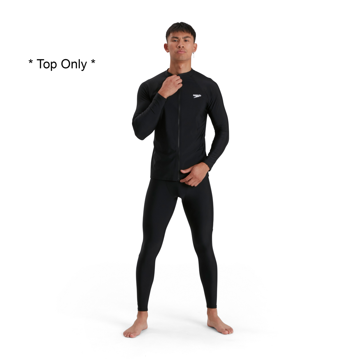 Black Zip Long Sleeve Top – Speedo Philippines